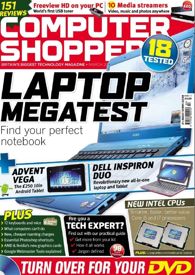 [주변기기정보]컴퓨터 샵퍼 2011.3 - Computer Shopper - 예스파일