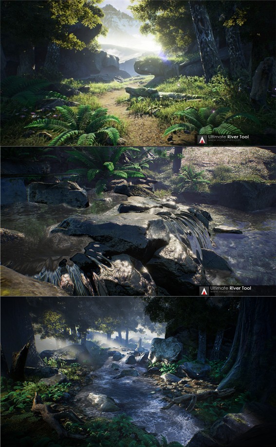 [모델링 소스] Unreal Engine 4 Marketplace - Ultimate River Tool - 예스파일